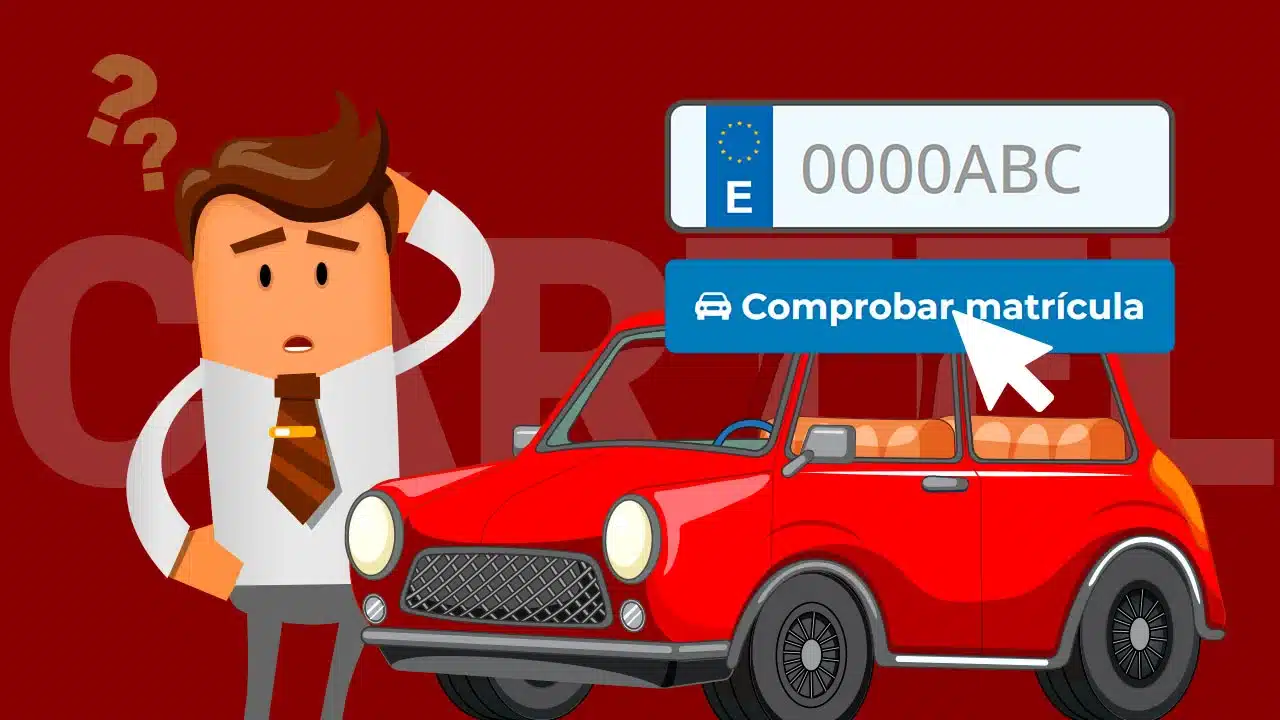 Comprobar matrícula Cártel de Coches